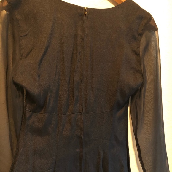 Rampage | Dresses | Vintage Rampage Lbd Mini With Sheer Sleeves | Poshmark